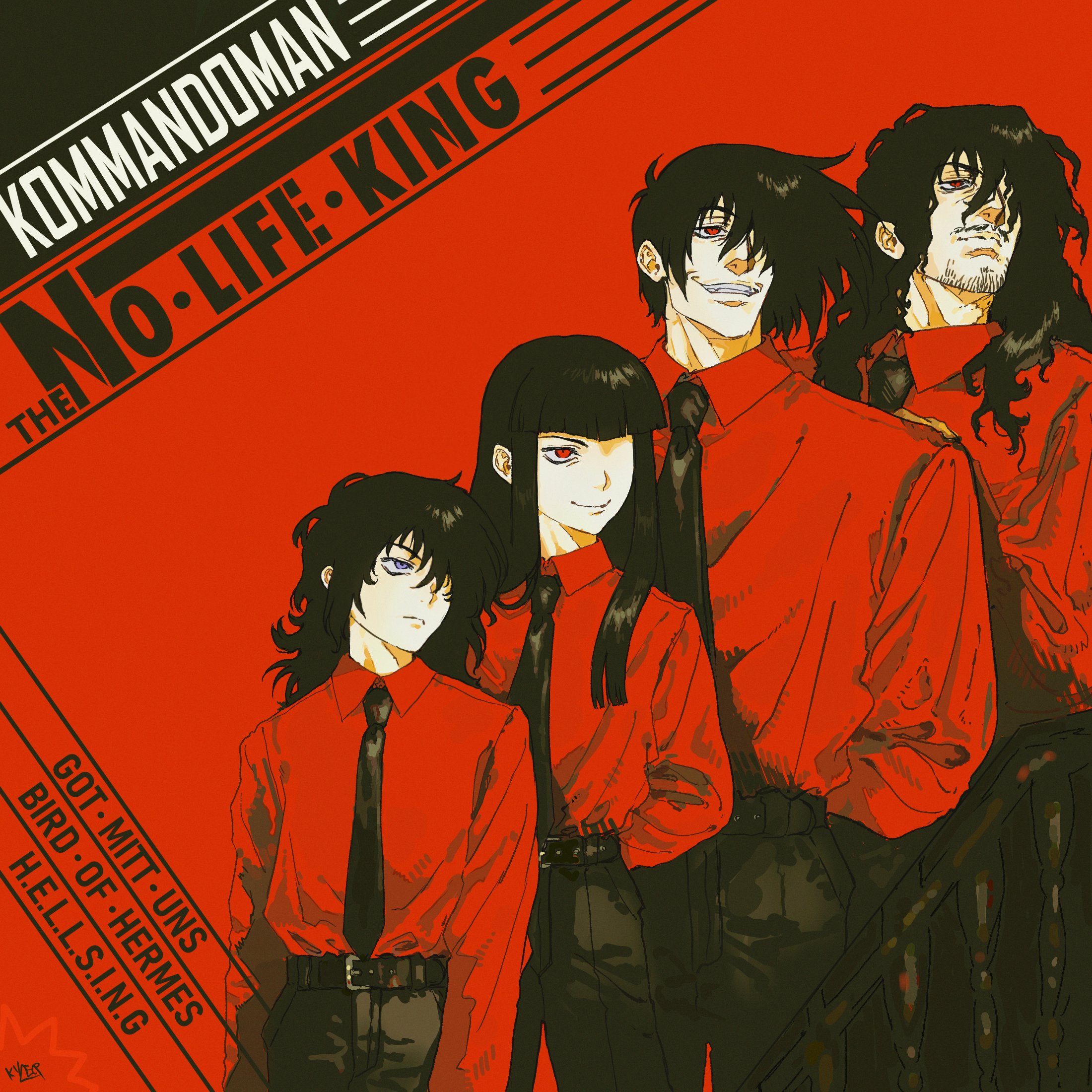 Safebooru - album cover redraw alucard (hellsing) arms behind back ...