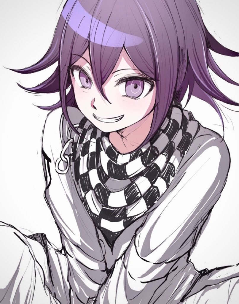 Safebooru - 1boy bangs checkered clothes danganronpa (series ...
