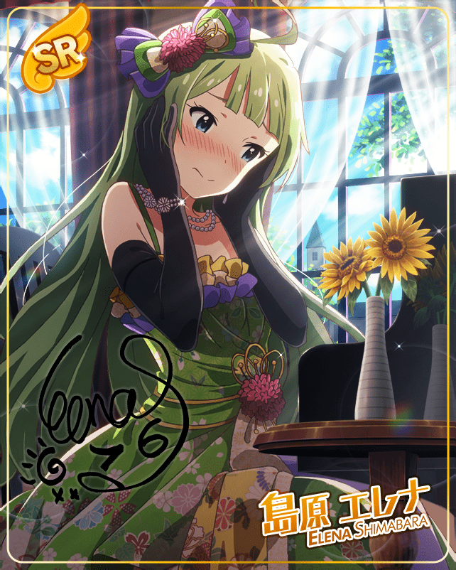 Safebooru - blue eyes blush character name dress green hair idolmaster million live! theater ...