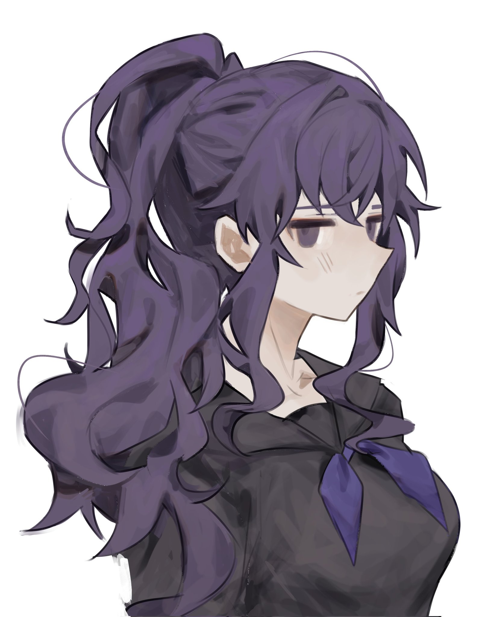 Safebooru - 1girl asahina mafuyu bangs black sailor collar black ...