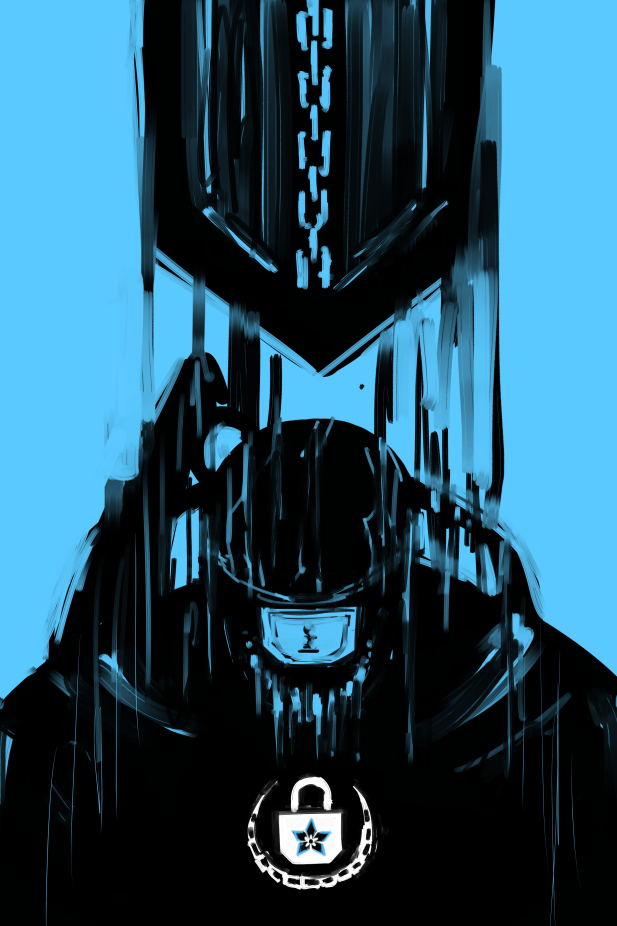 Safebooru - 1boy blue background chain flower kankan33333 library of ...