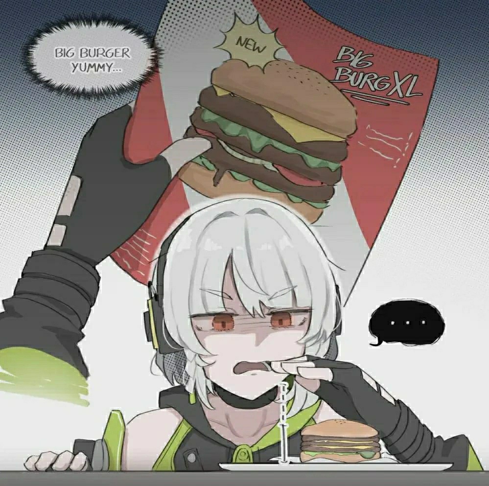 Safebooru - 1girl anby demara burger hamburger short hair zenless zone ...