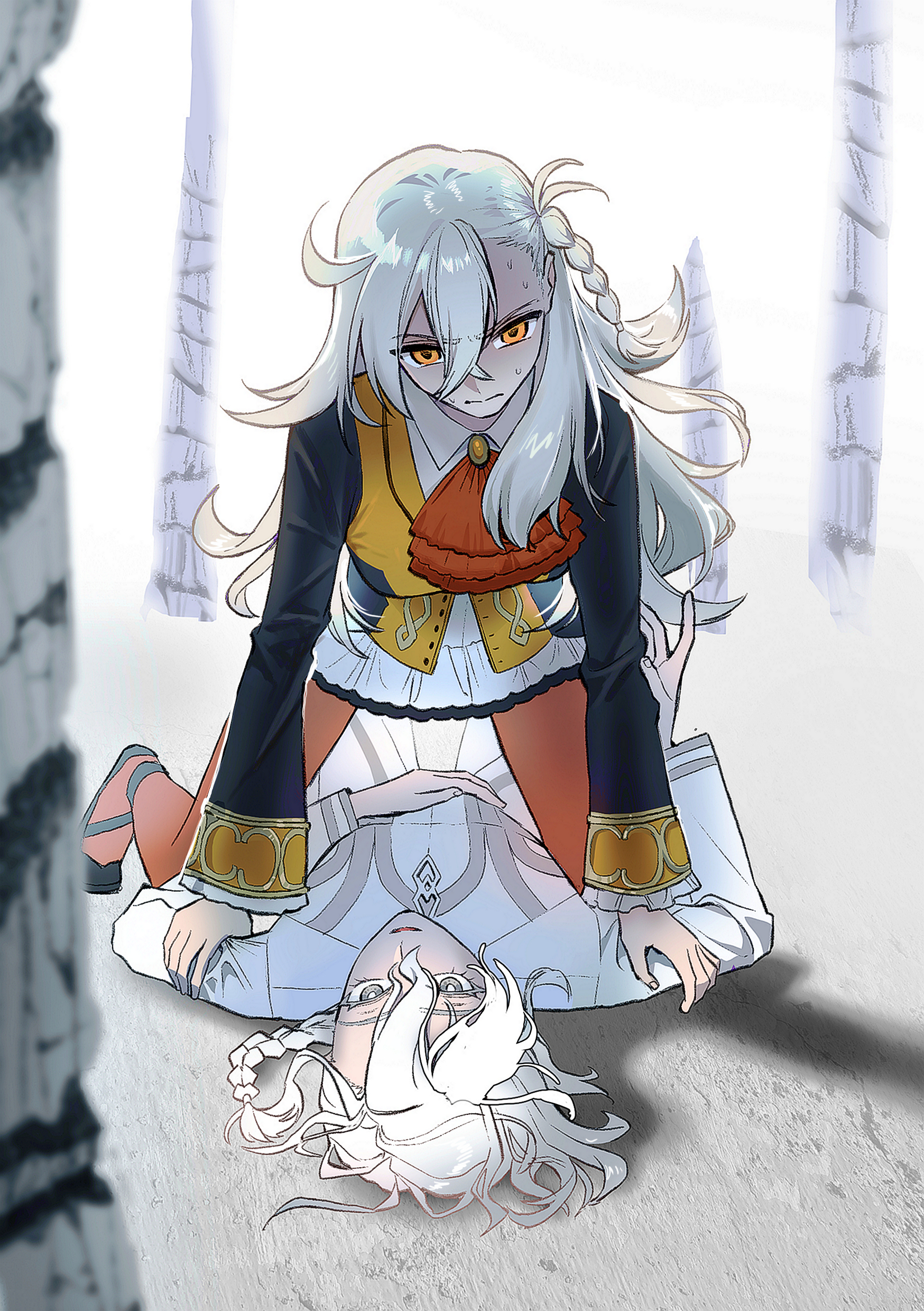 Safebooru - 1girl absurdres ahoge ascot braid braided ponytail chaldea ...