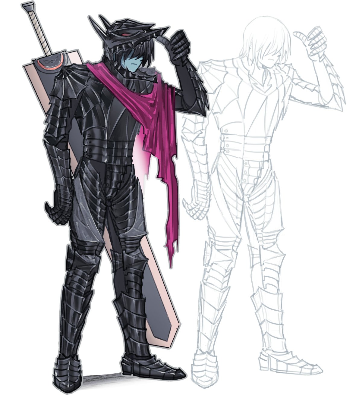 Safebooru - 1other androgynous armor berserk berserker armor black ...