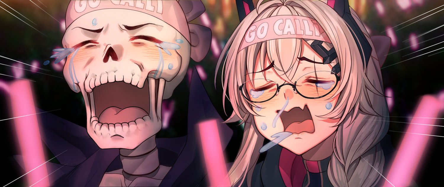 Safebooru - 1girl 1other blush cheering closed eyes crying deadbeat ...