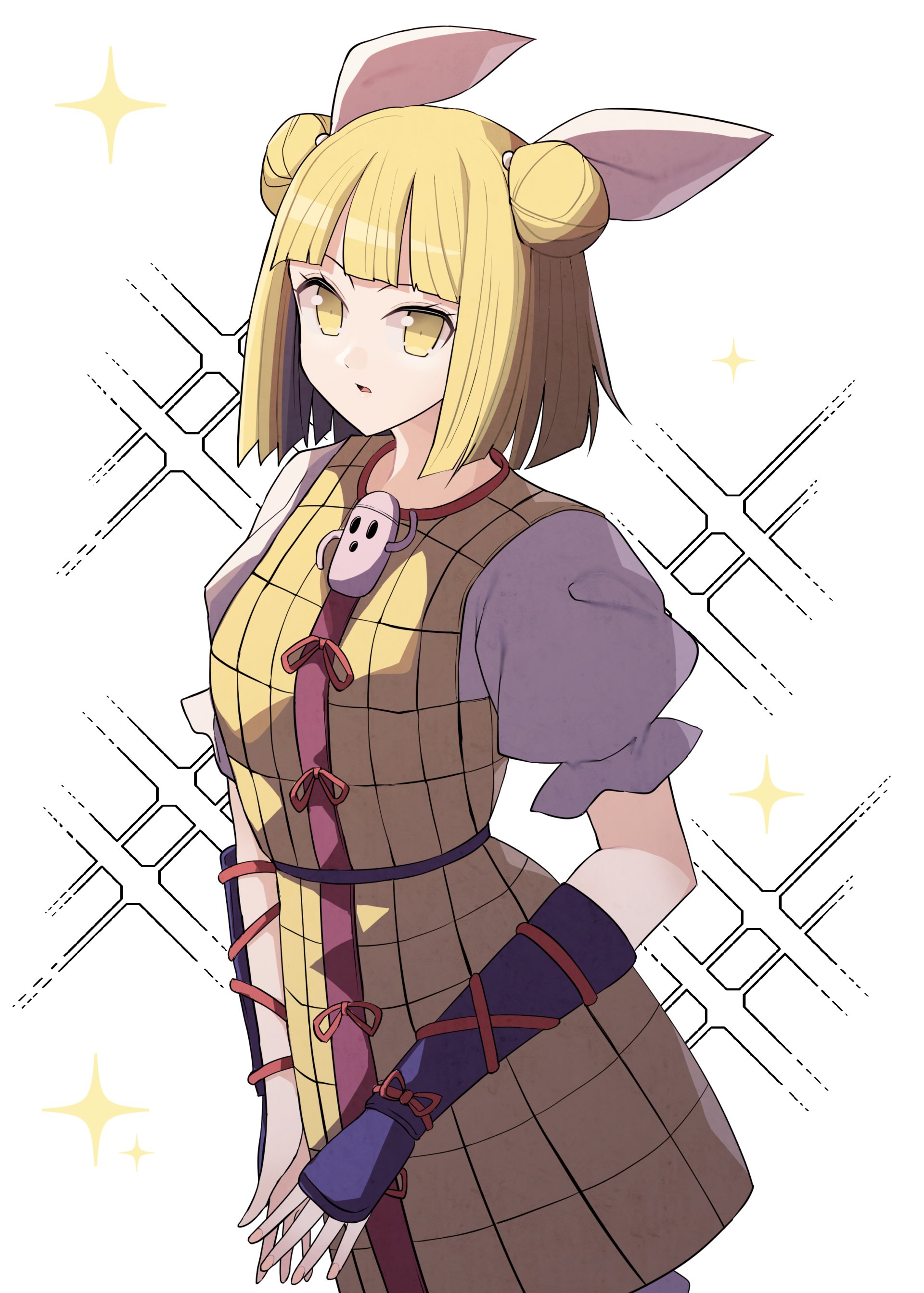 Safebooru - 1girl :o absurdres armor armored dress blonde hair bloomers ...