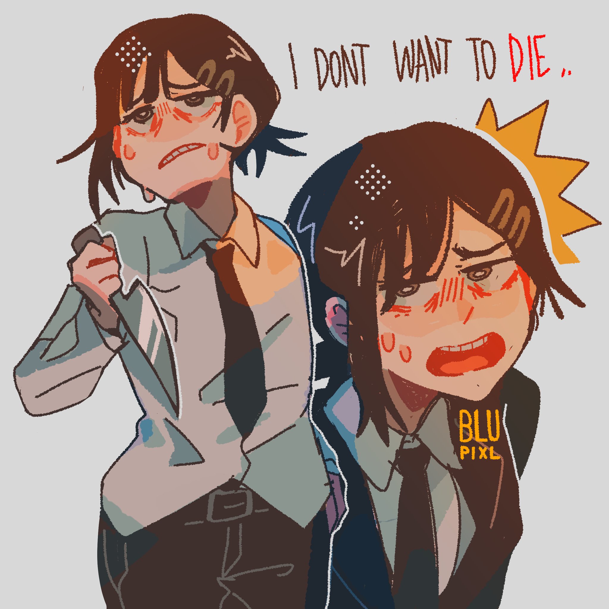 Safebooru - 1girl ^^^ artist name black eyes black hair black necktie ...