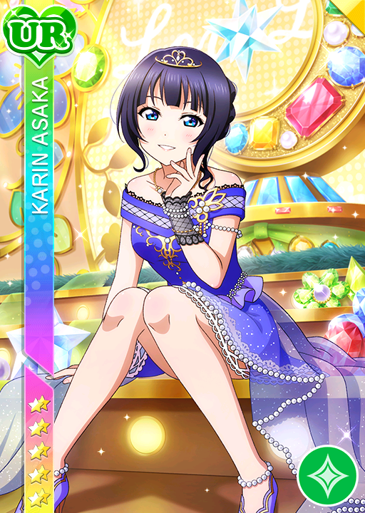 Safebooru - asaka karin blue eyes blue hair character name dress love live! nijigasaki high ...