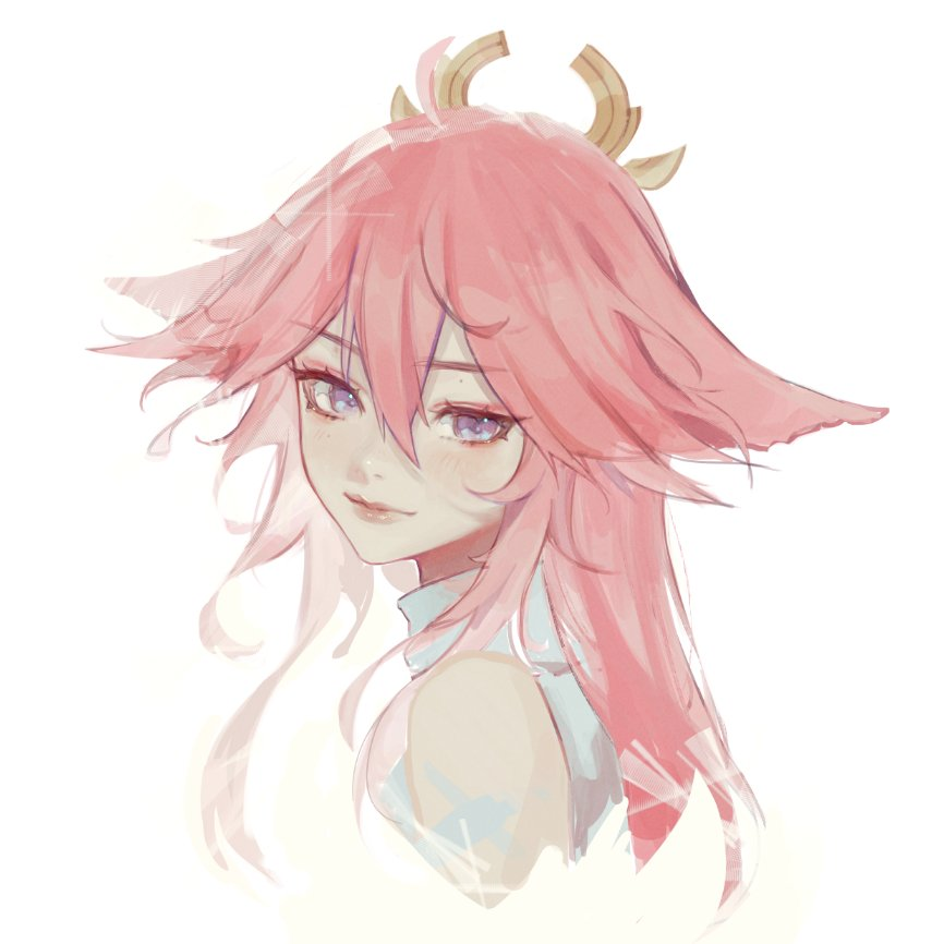 Safebooru - 1girl animal ears bangs blush closed mouth cropped ...