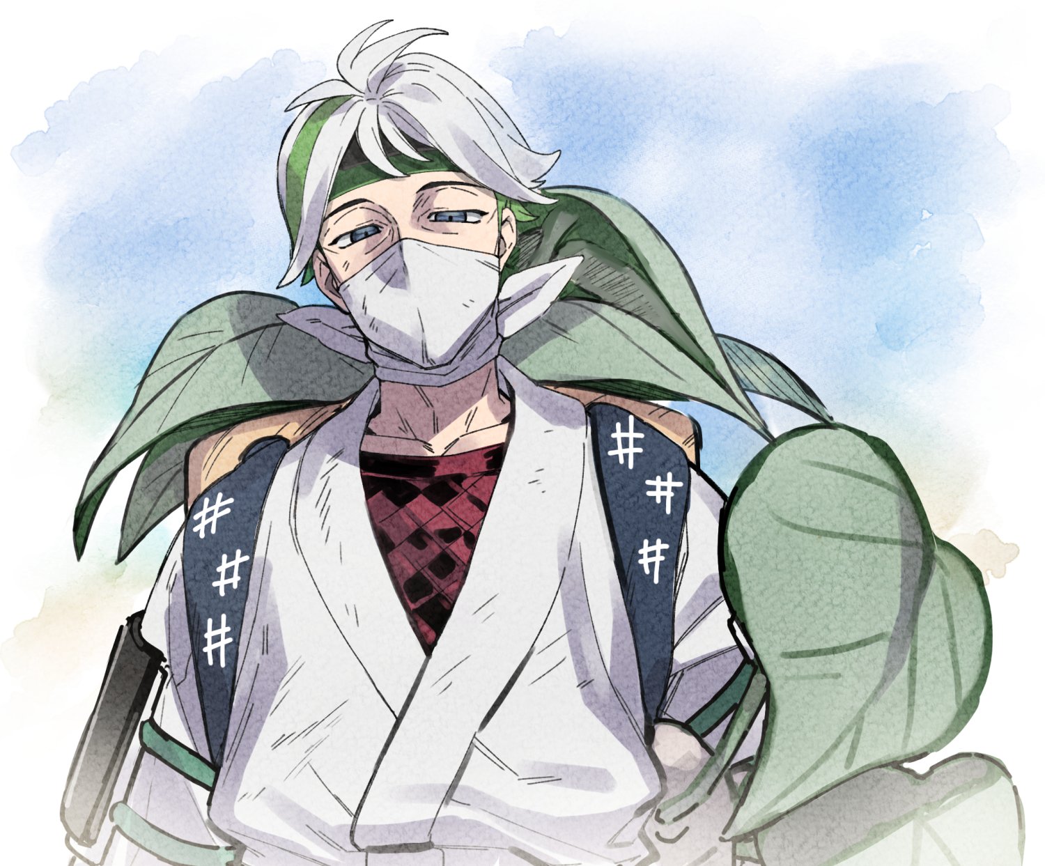 Safebooru - 1boy beni (pokemon) commentary request green hair green ...