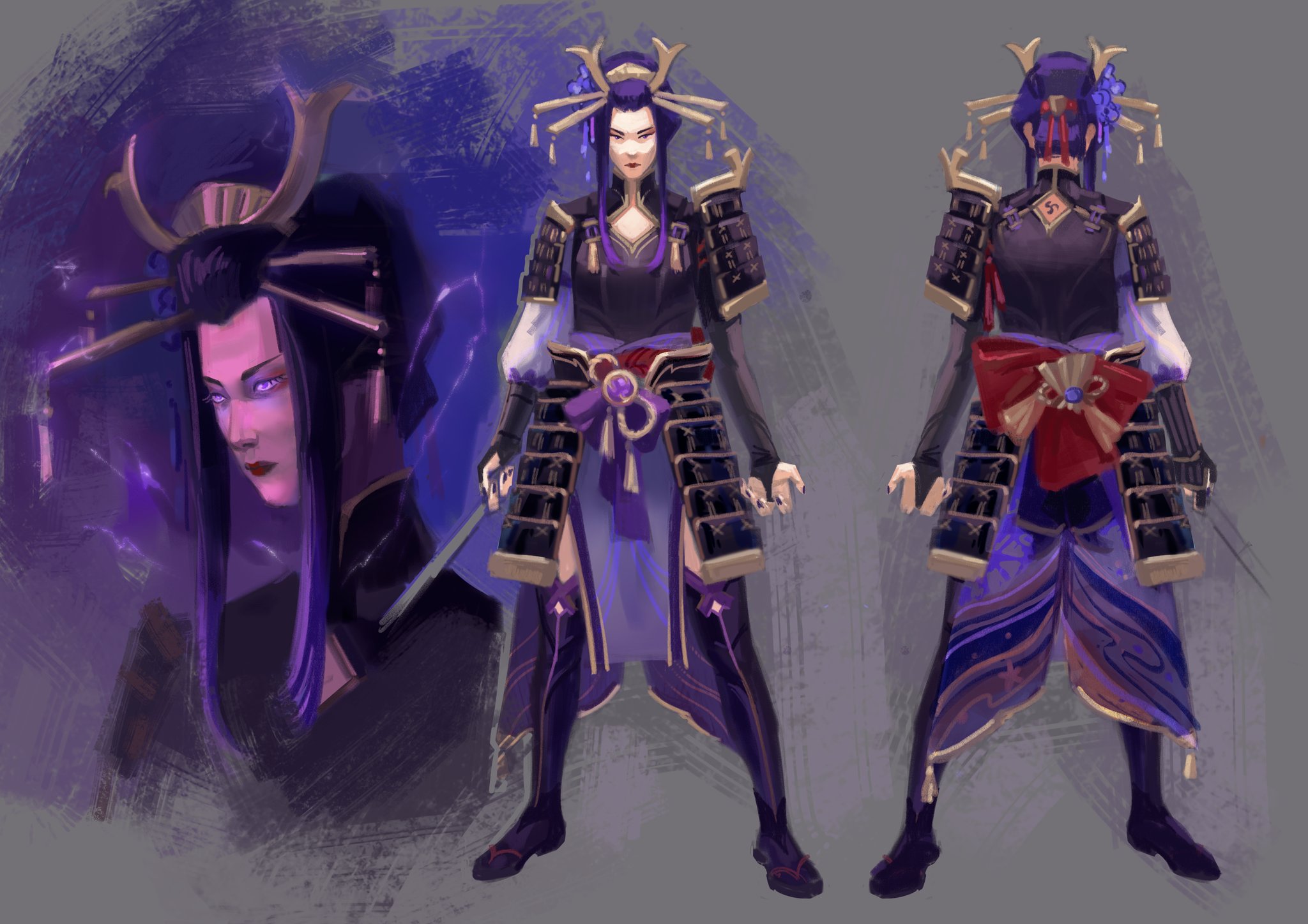 Safebooru - 1girl armor dou eyeliner from behind genshin impact glowing ...