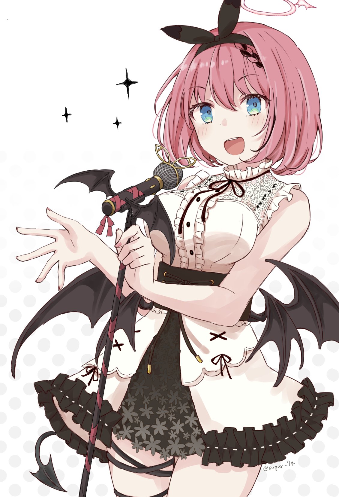 Safebooru - 1girl blue eyes hair ornament hairband highres looking at ...