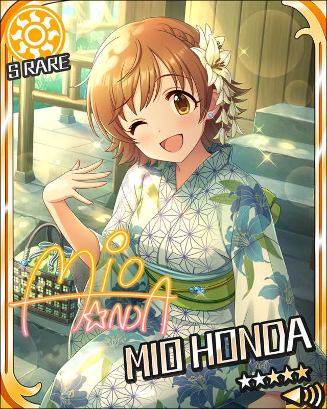 Safebooru - blush brown eyes brown hair character name dress honda mio ...