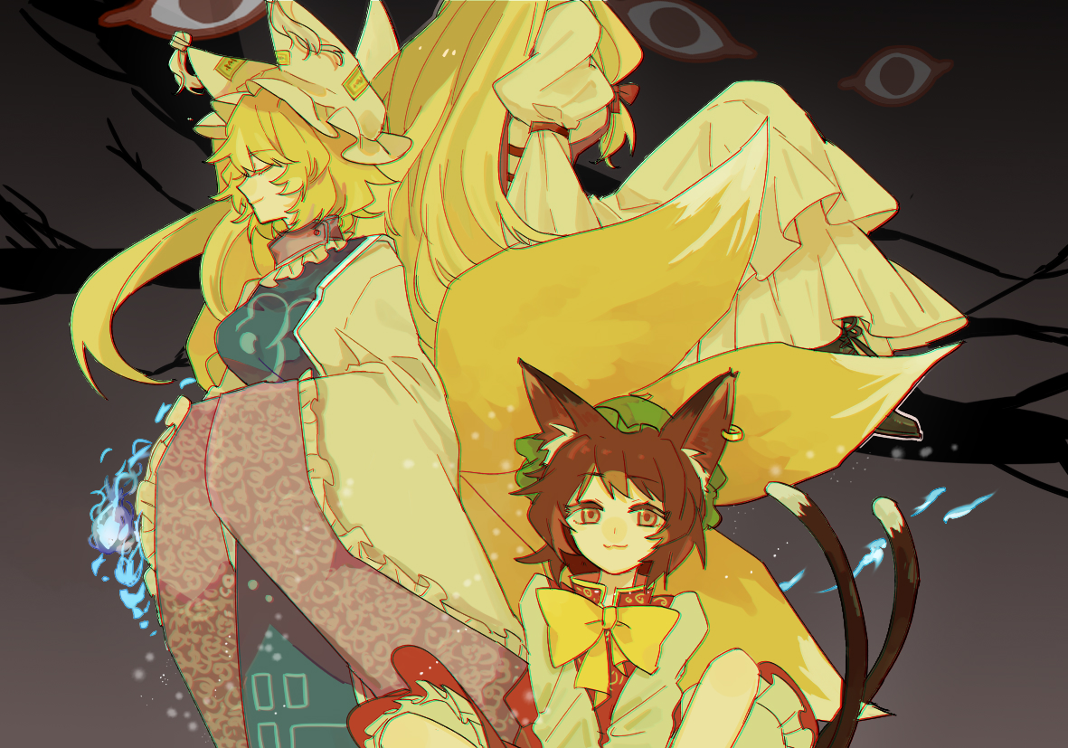 Safebooru - 3girls :3 animal ear fluff animal ears blonde hair blue ...