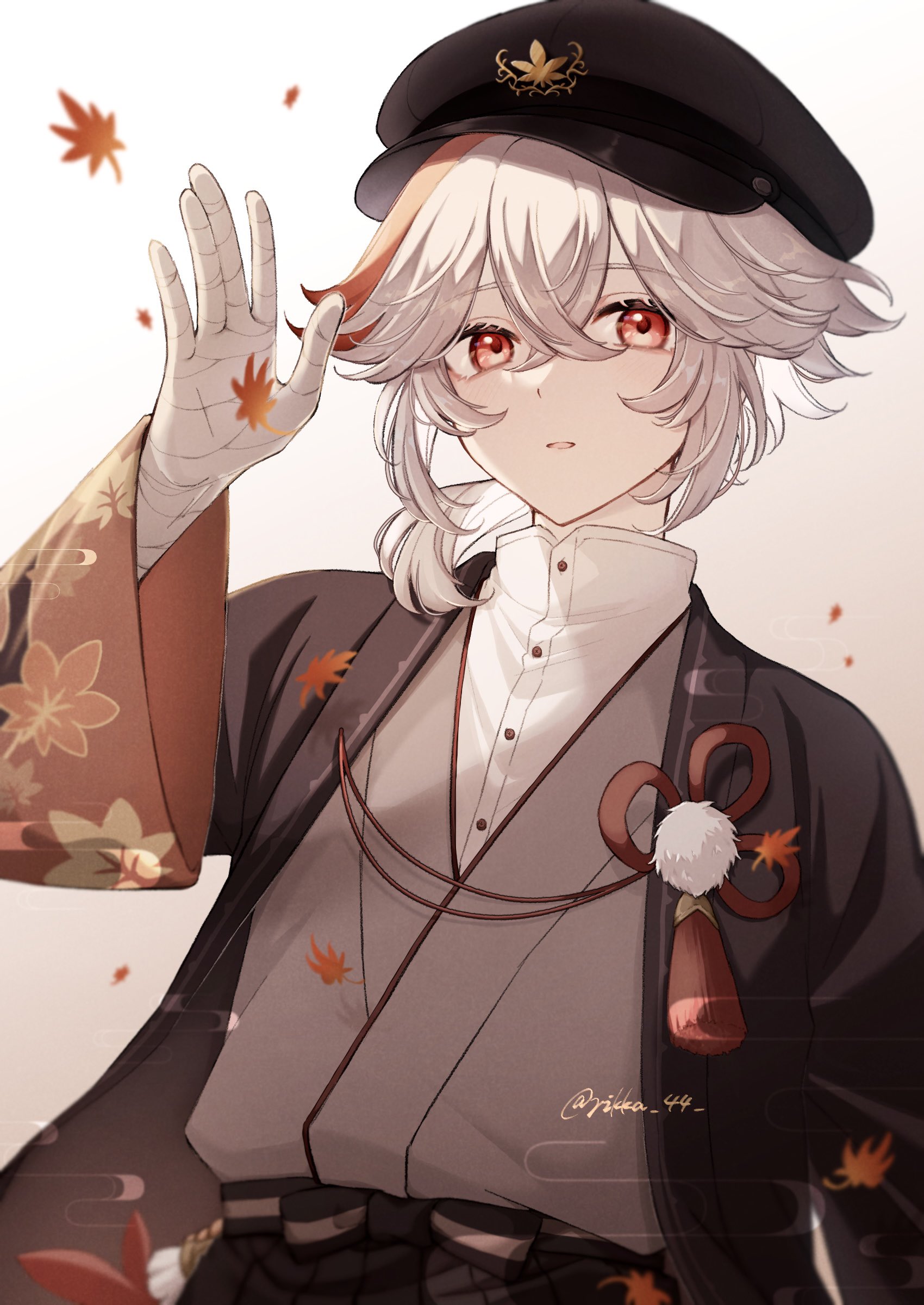 Safebooru - 1boy absurdres alternate costume arm up artist name bandaged arm bandaged hand ...