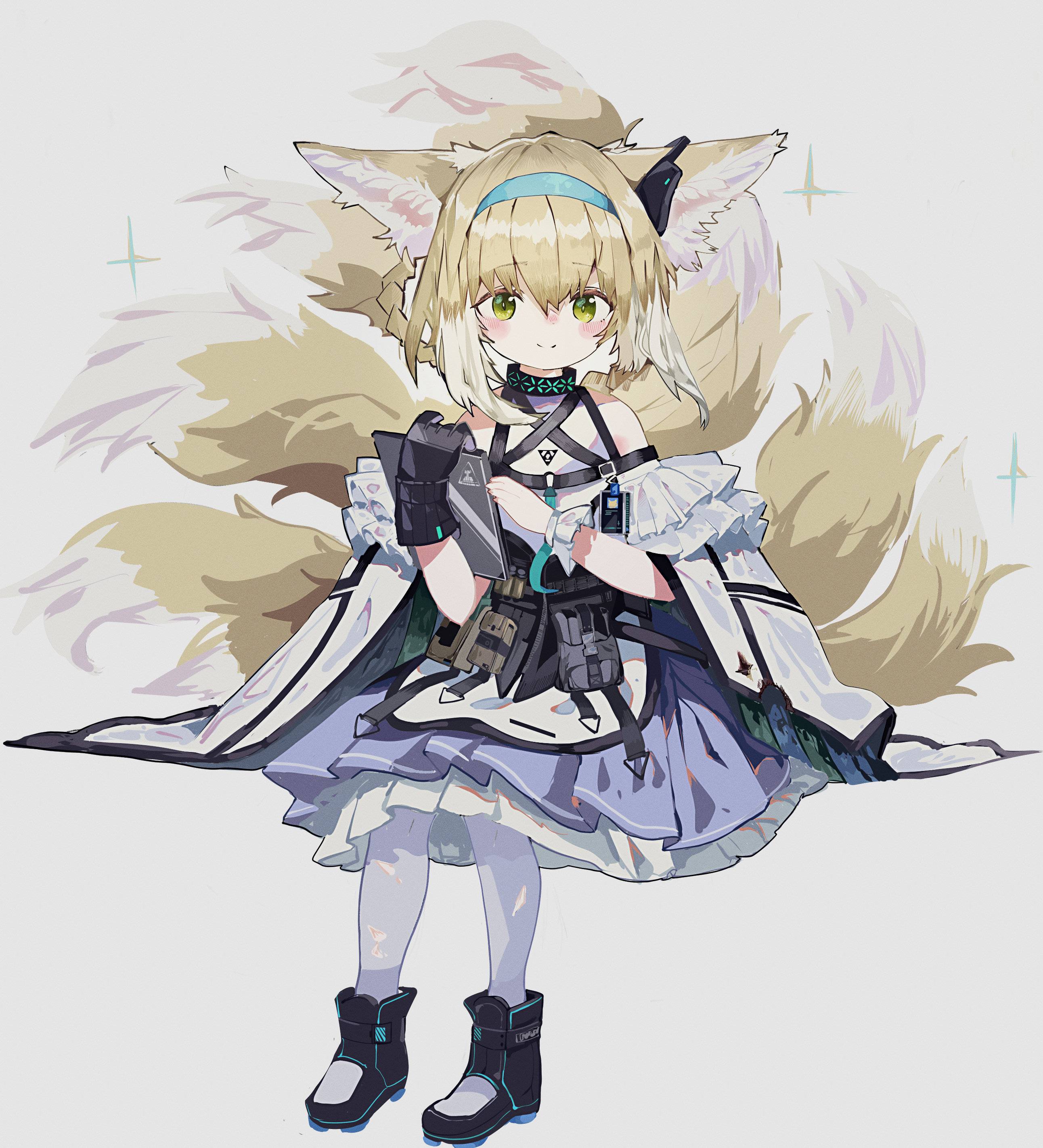 Safebooru - 1girl absurdres animal ear fluff animal ears arknights bangs bare shoulders black ...