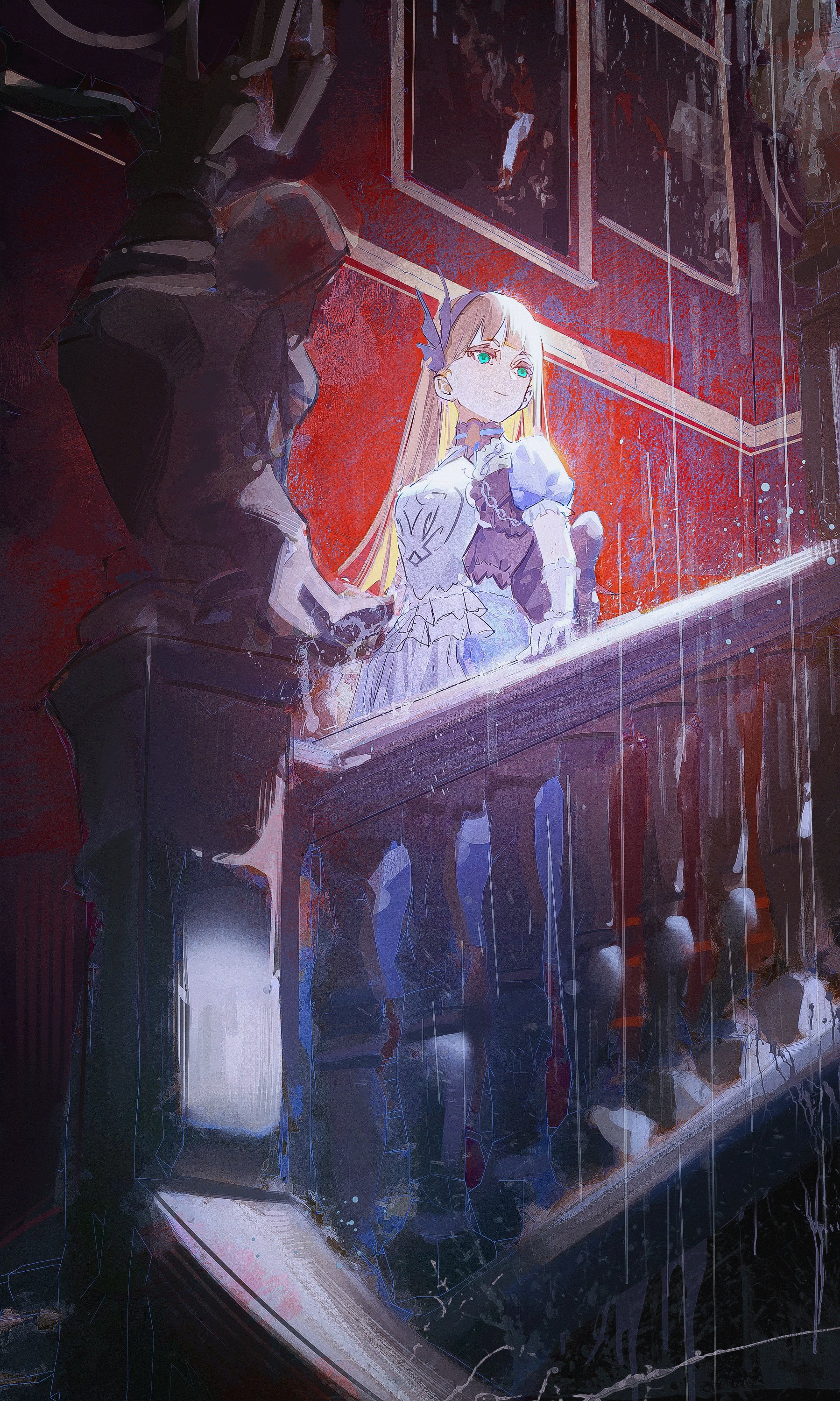 Safebooru - 1girl absurdres apron aqua eyes bangs blonde hair blue eyes ...