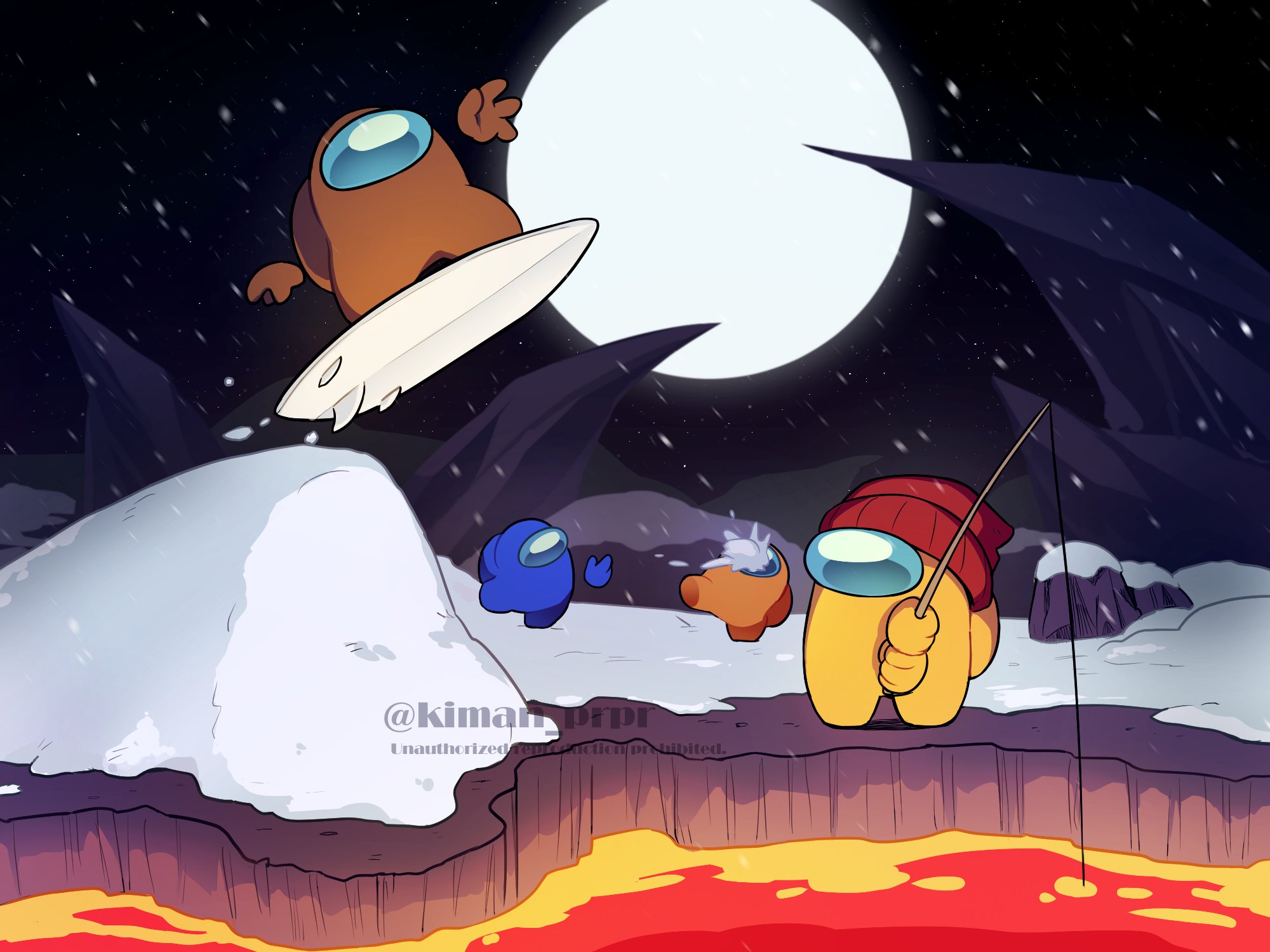 Safebooru - among us beanie blue (among us) brown (among us) commentary ...