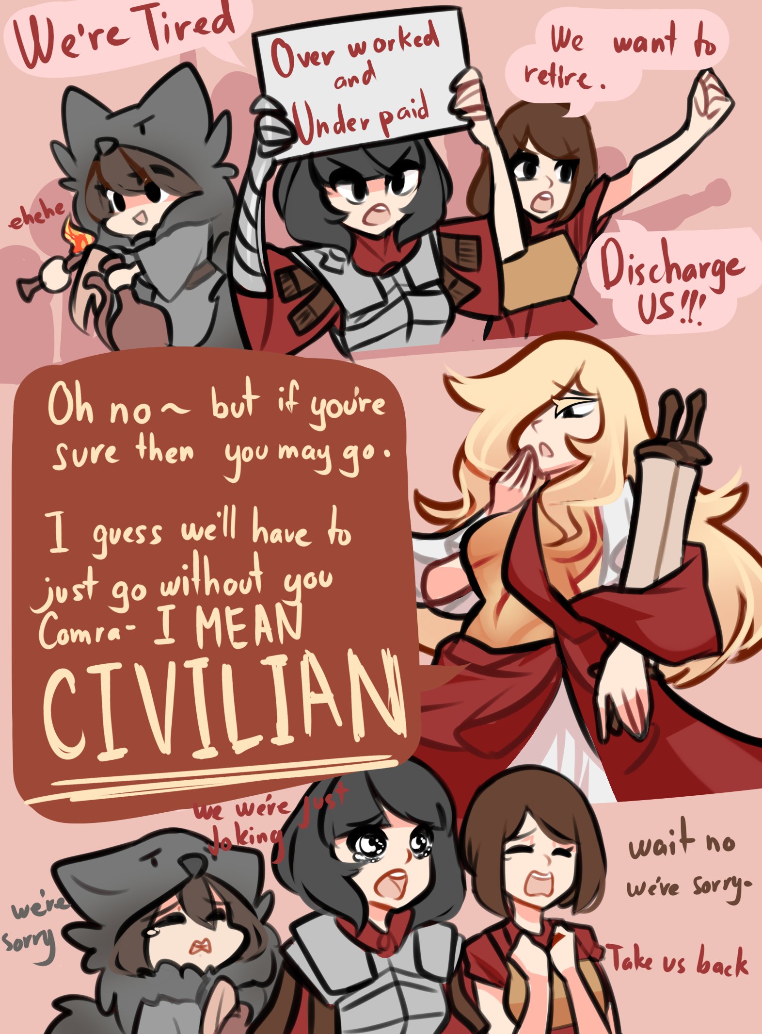 Safebooru - 4girls animal costume armor bangs black eyes black hair ...