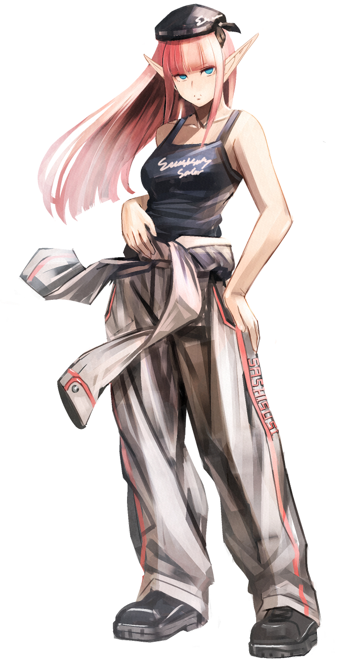 Safebooru 1girl Bangs Bare Arms Black Footwear Blue Eyes Blunt Bangs 5161