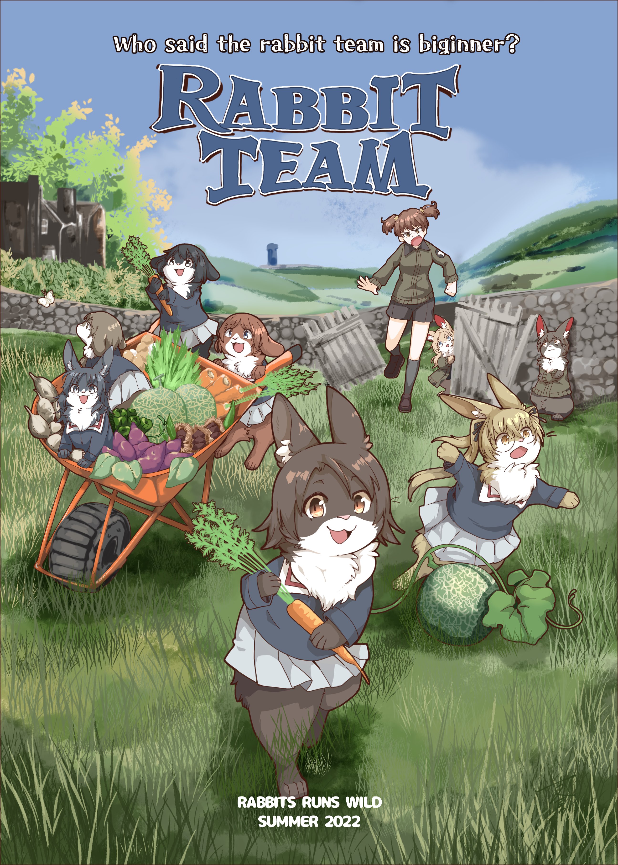 Safebooru - 6+girls absurdres alisa (girls und panzer) animal ears ...