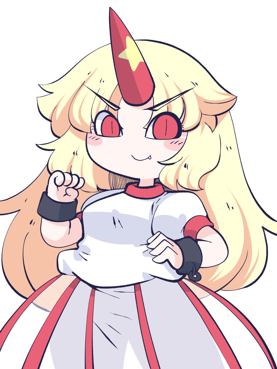 Safebooru - 1girl blonde hair blush stickers chain closed mouth cuffs ...