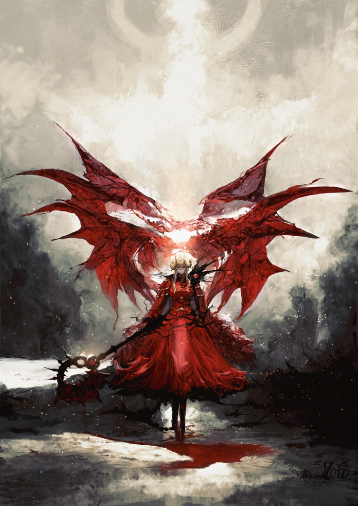 Safebooru - 1girl angry axe aymr (fire emblem) blood breasts brown sky ...