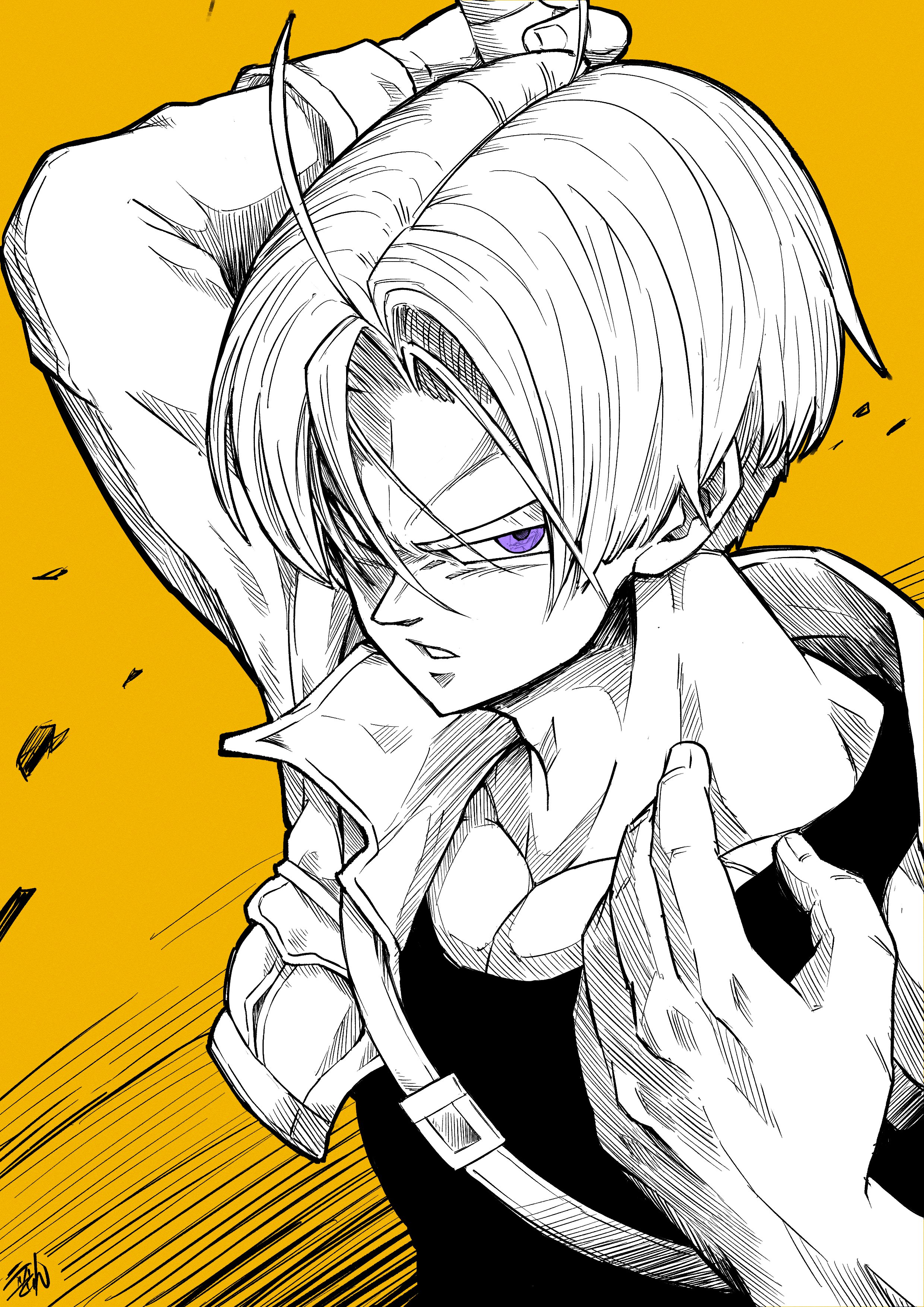 Safebooru - 1boy absurdres dragon ball dragon ball z hair over eyes ...