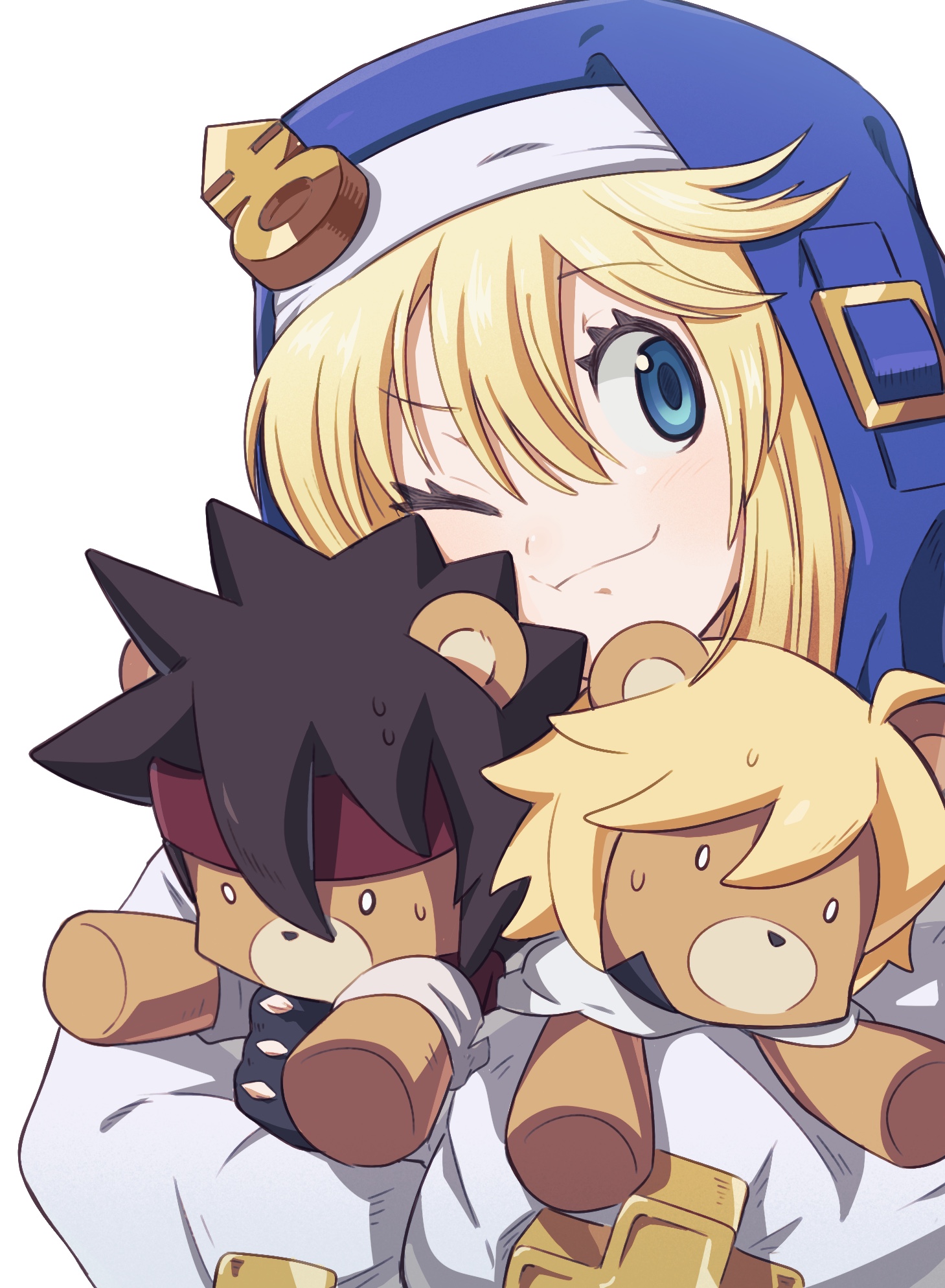 Safebooru - 1girl androgyne symbol bangs bbhdrrr black gloves blonde ...