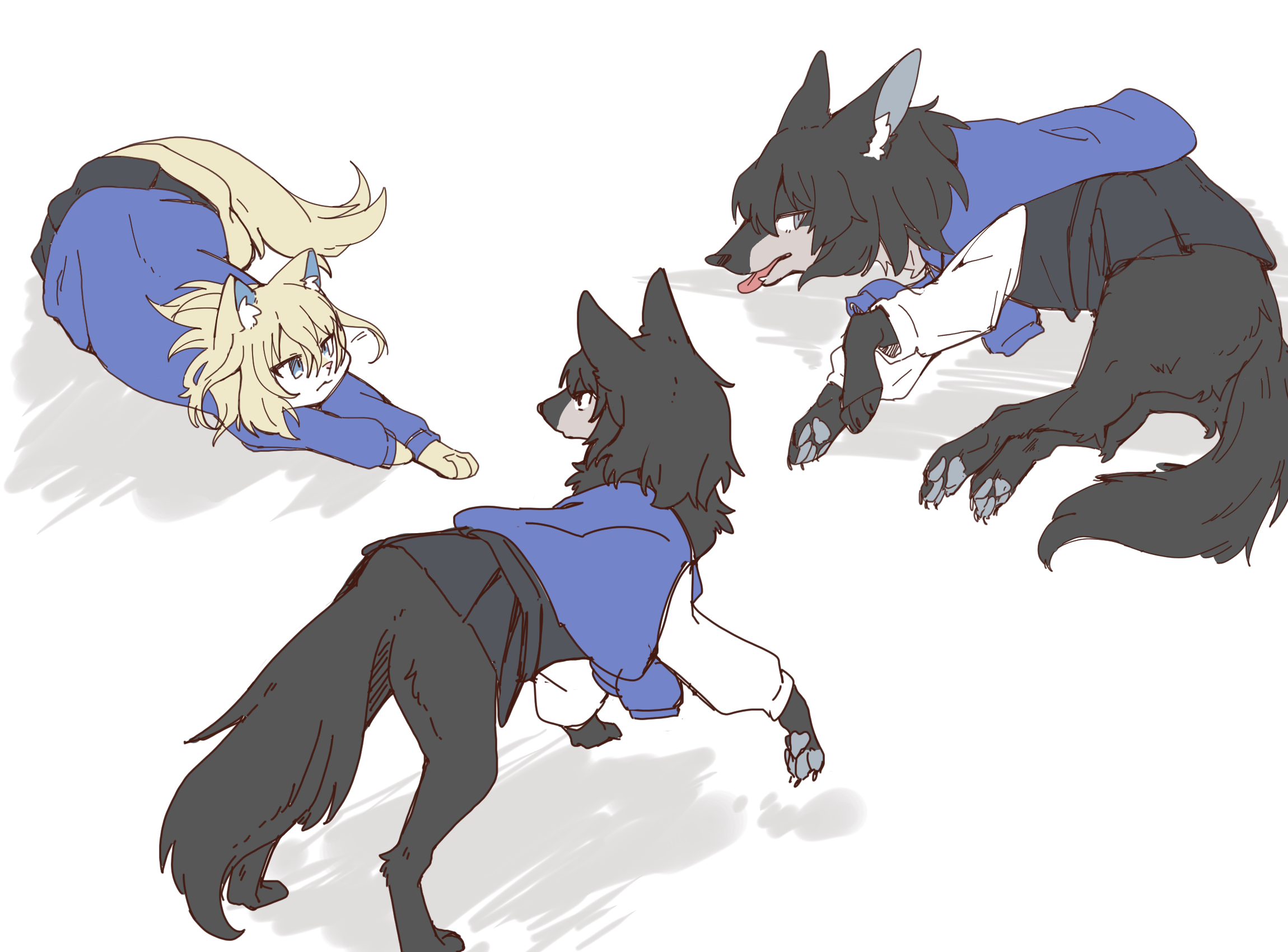 Safebooru - andou (girls und panzer) animalization bc freedom school uniform black dress black ...