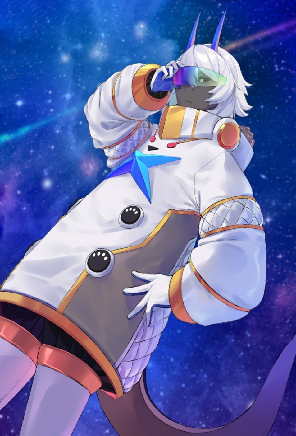 Safebooru - 1boy arjuna (fate) arjuna alter (fate) black eyes coffeekite colored skin fate/grand ...