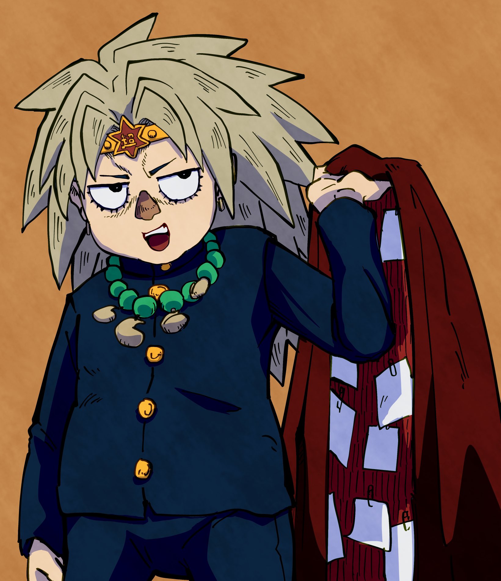 Safebooru - 1boy bangs black coat black eyes black pants brown hair buttons cloak coat cowboy ...