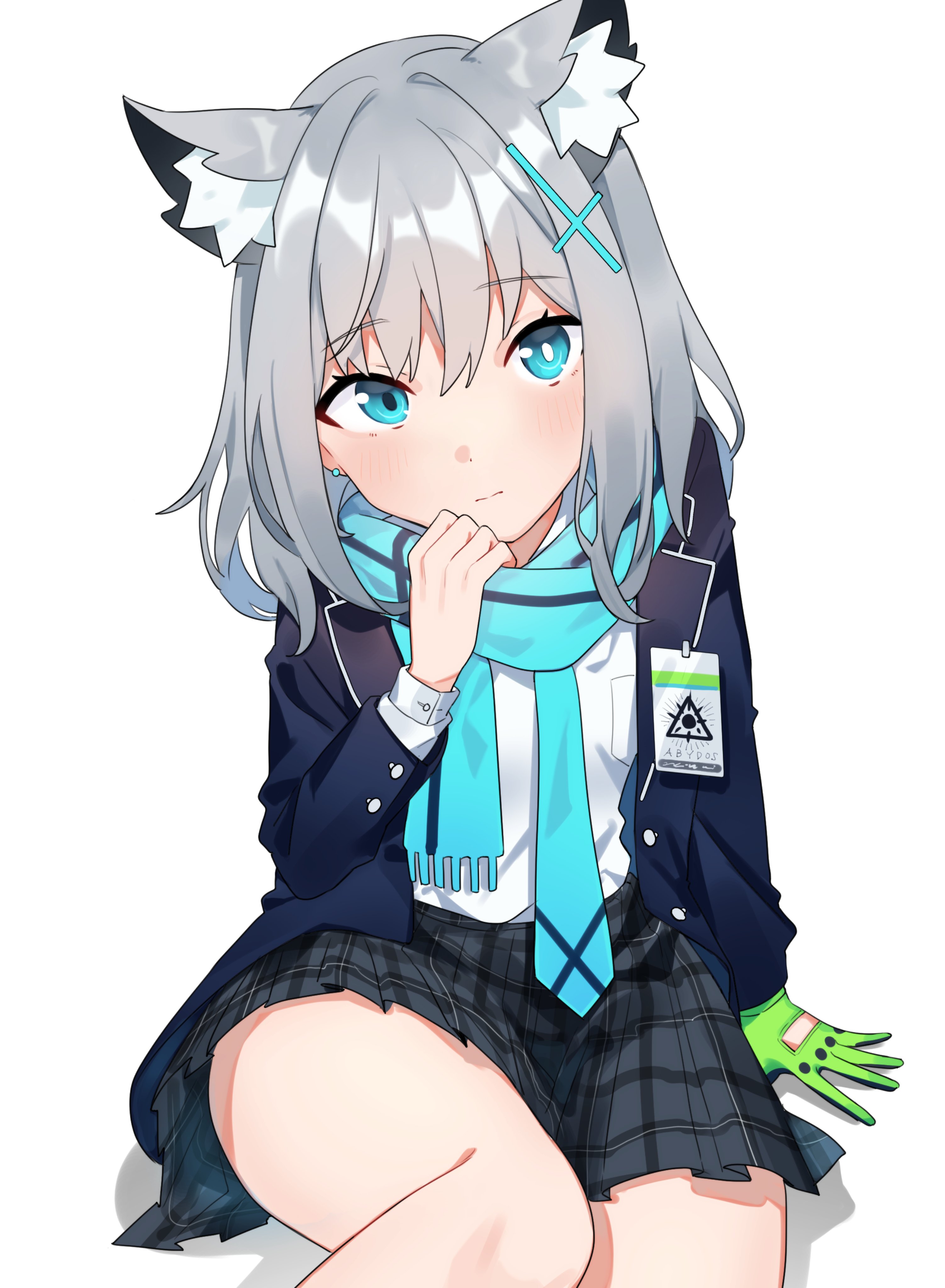 Safebooru - absurdres animal ear fluff animal ears bangs blue archive ...