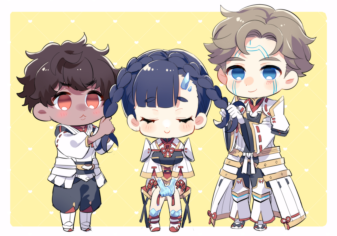 Safebooru - 1girl 2boys