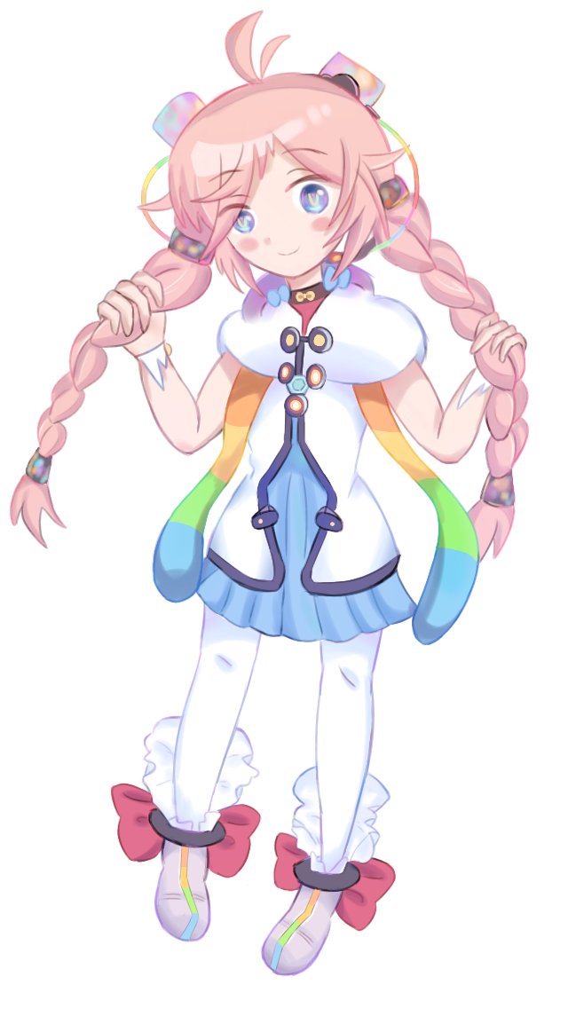 Safebooru - 1girl ahoge blue eyes braid closed mouth hair ornament hood hooded vest hoodie ...