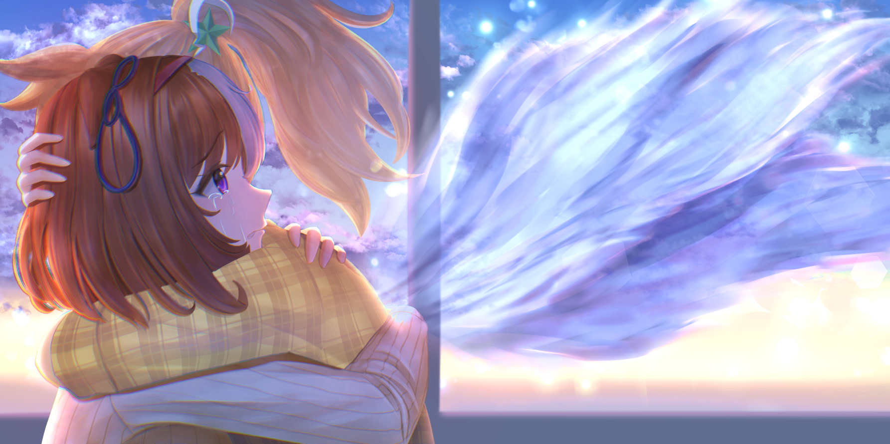Safebooru - 2girls animal ears blonde hair crying crying with eyes open ...