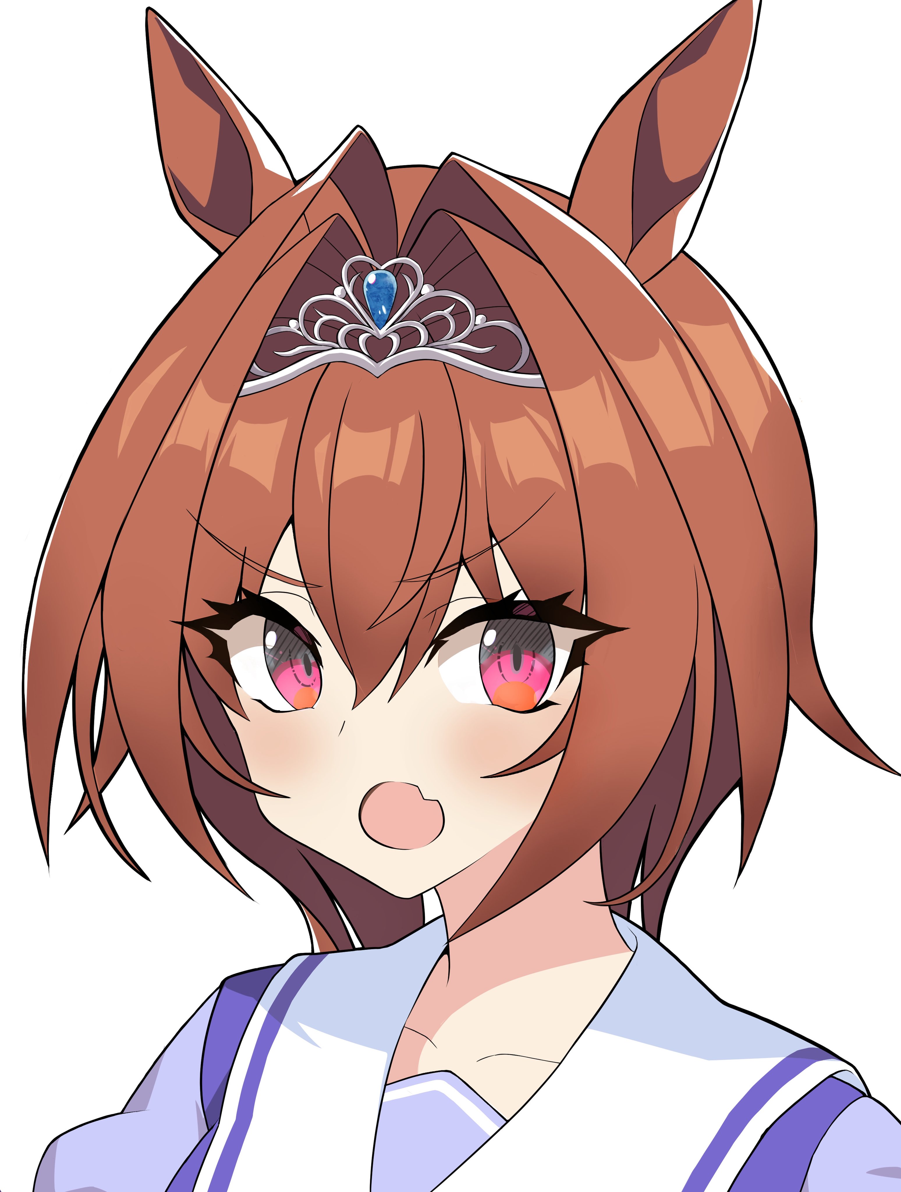 Safebooru - 1girl absurdres alternate hair length alternate hairstyle animal ears brown hair ...
