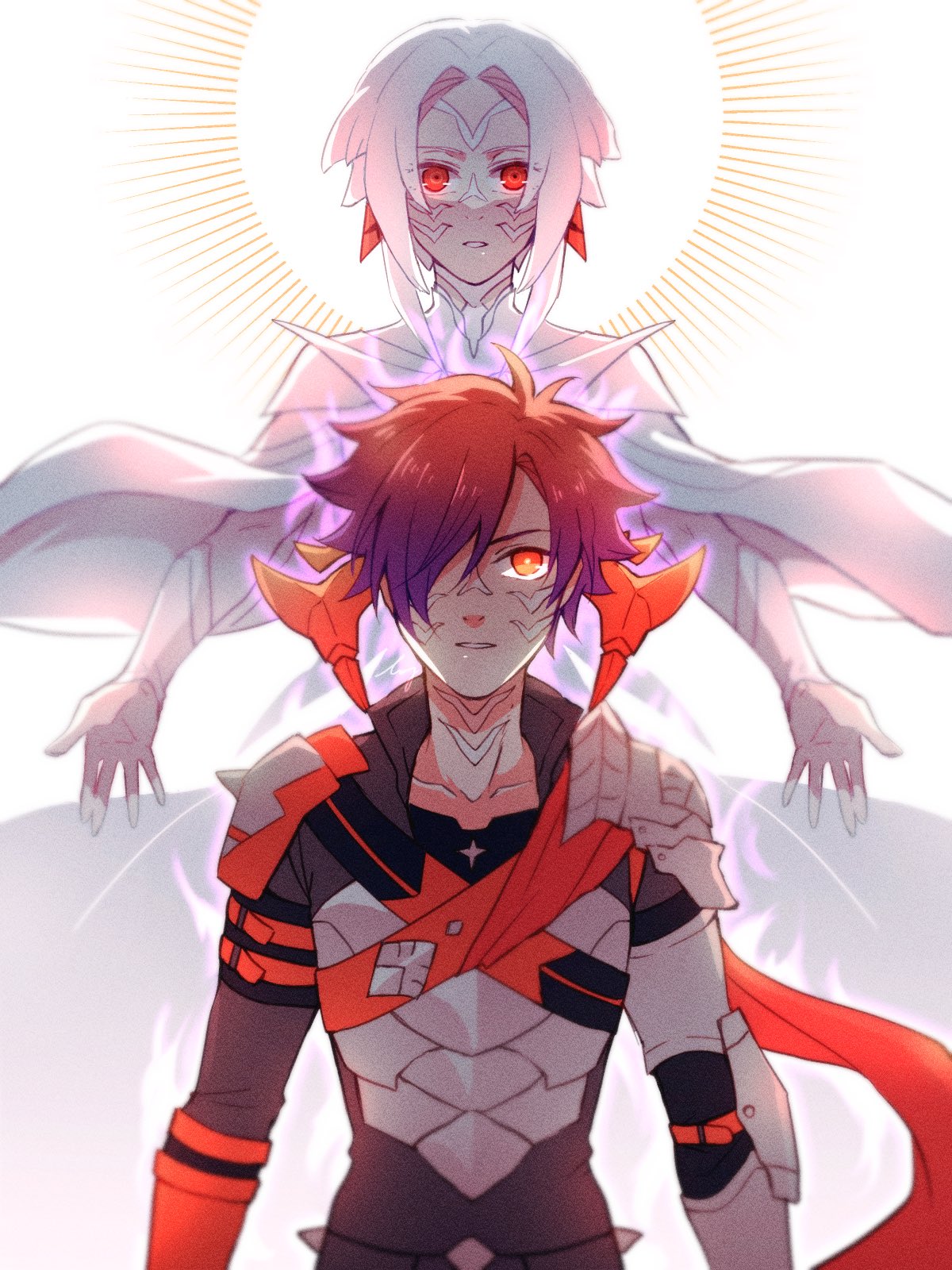 Safebooru - 1boy 1other armor arval (fire emblem) closed mouth fire emblem fire emblem: three ...