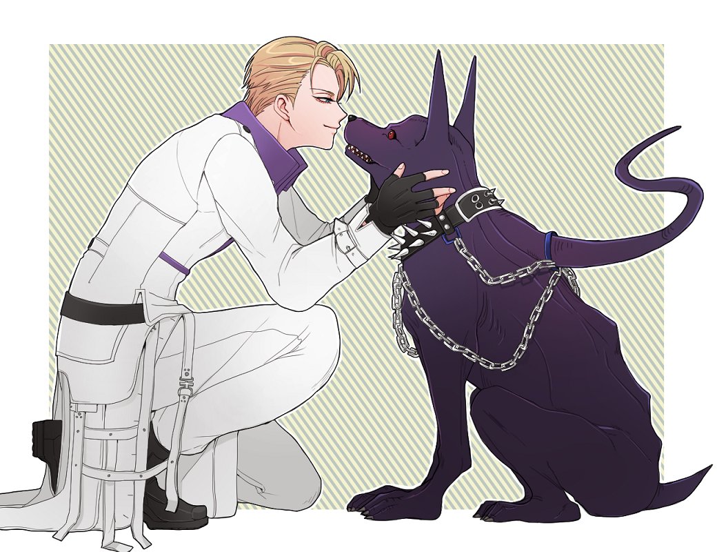 Safebooru - 1boy black footwear black gloves blonde hair blue eyes ...