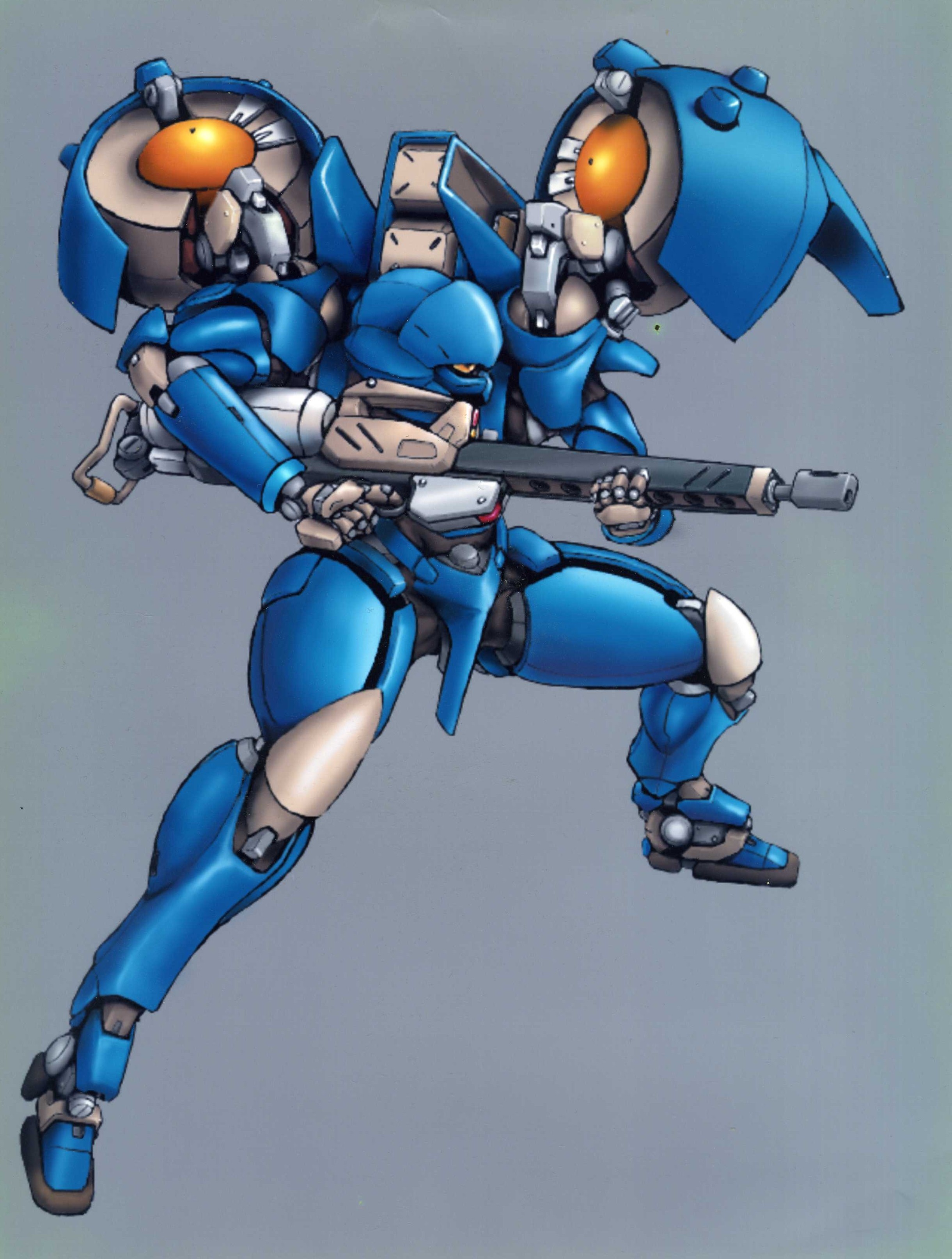 Safebooru - absurdres aiming assault rifle beam rifle commentary ...