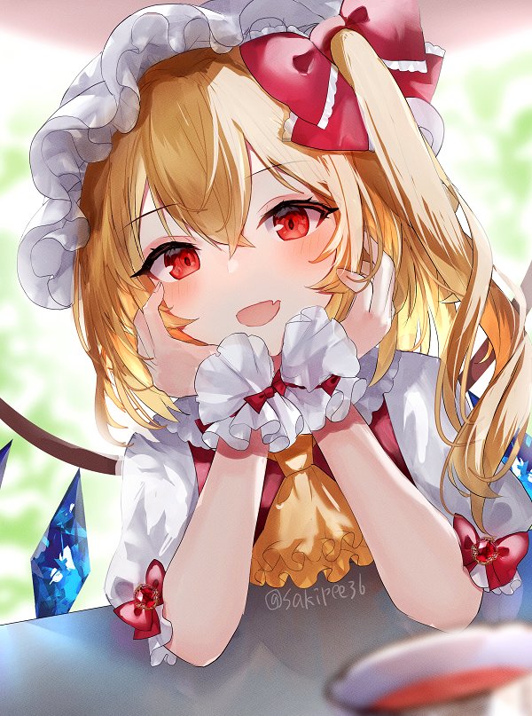 Safebooru - 1girl ascot bangs blonde hair commentary crossed bangs ...