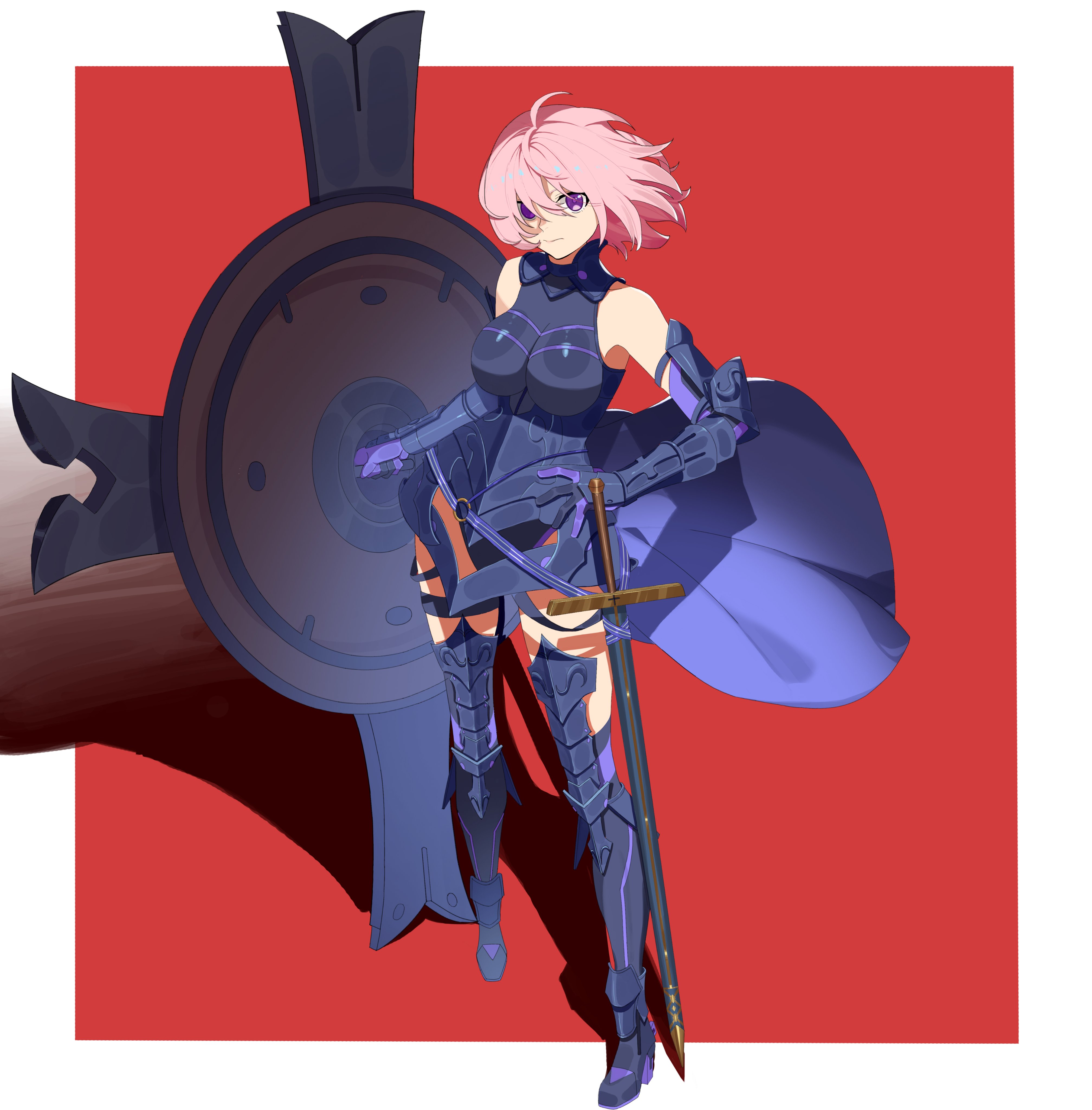Safebooru - 1girl absurdres armor armored boots black armor boots breastplate breasts fate/grand ...