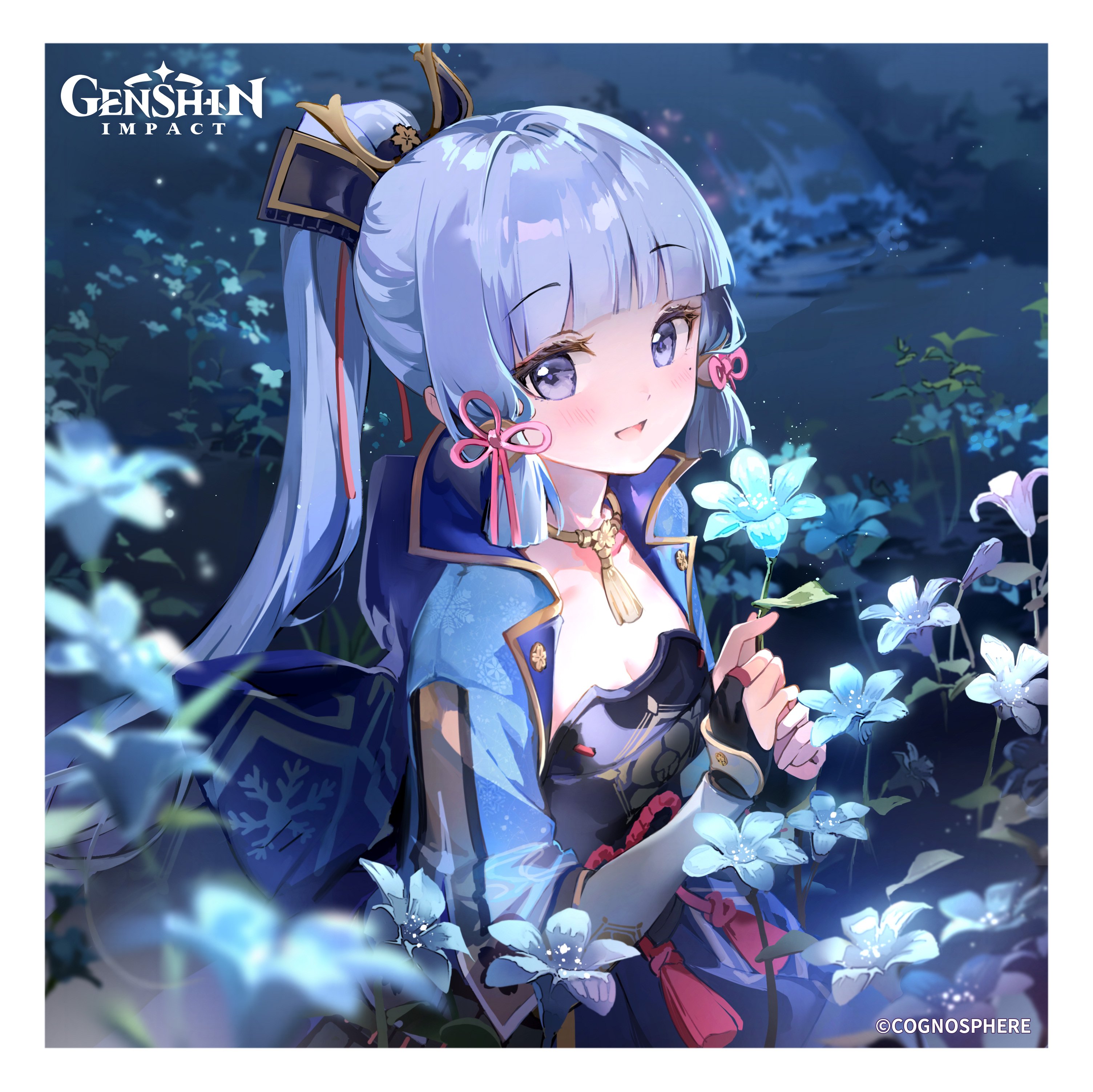 Safebooru - 1girl absurdres anmi arm guards armor armored dress bangs blue eyes blue hair blue ...