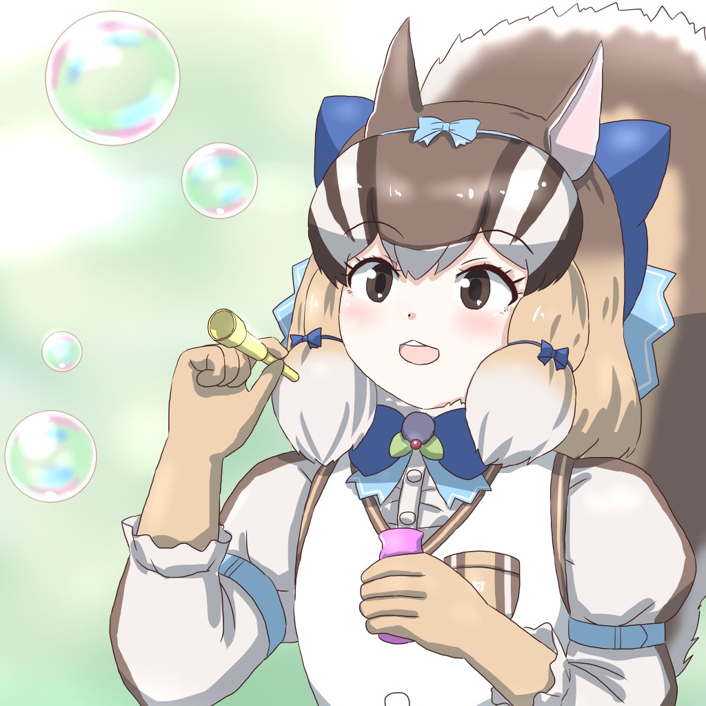 Safebooru - 1girl animal costume animal ear fluff animal ears bow bowtie brown eyes brown hair ...