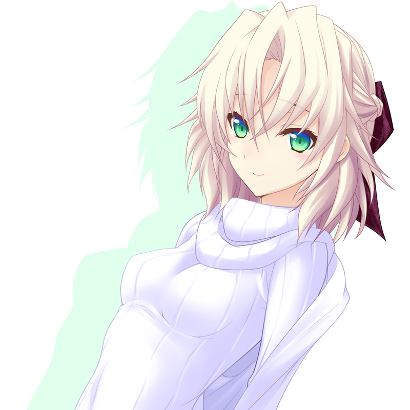 Safebooru - 1girl 5pb. aizawa kotarou blonde hair bow green eyes hair bow kagamigawa noelle ...
