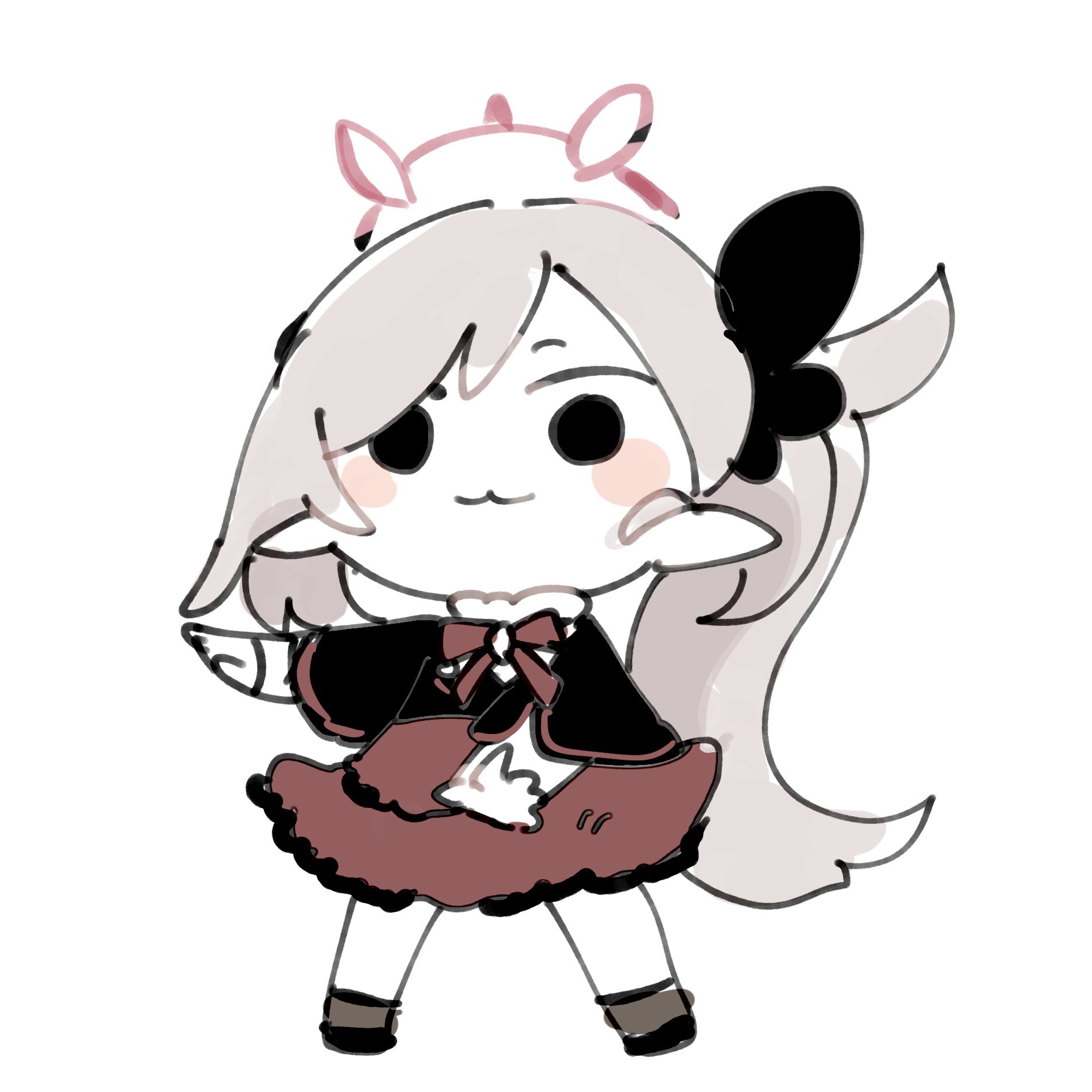 Safebooru - 1girl :3 blue archive bow bowtie byako (srktn) chads ...