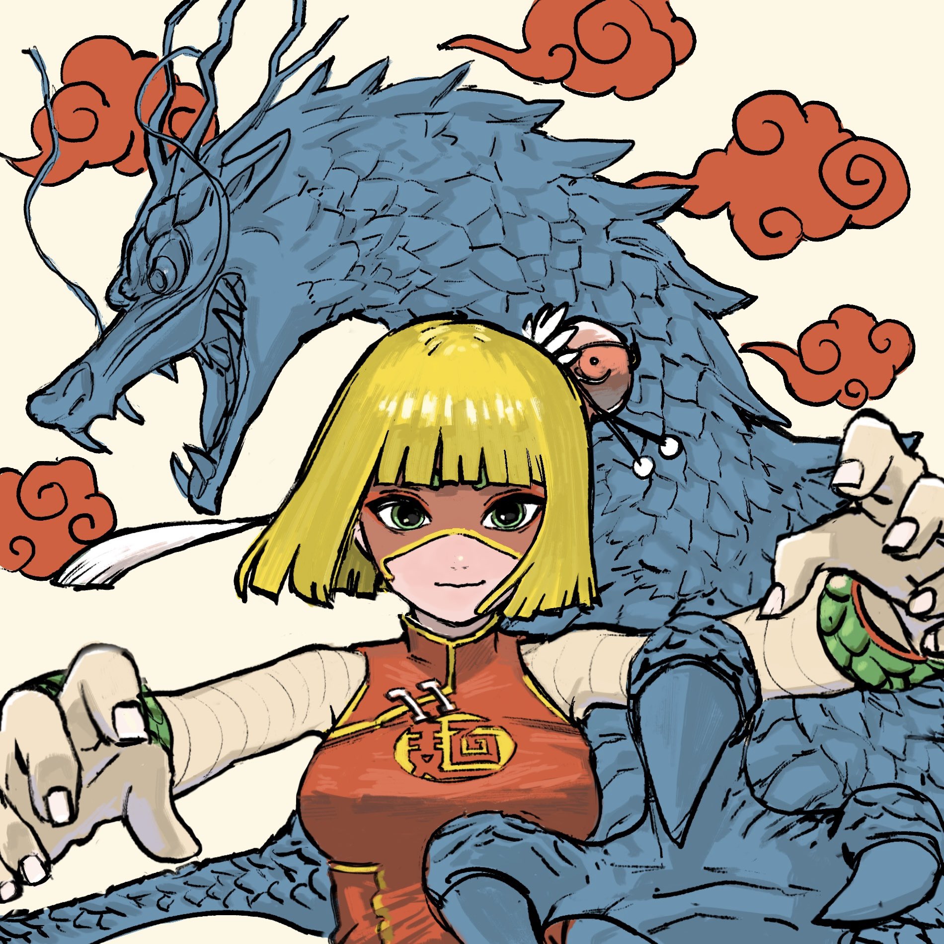 Safebooru - 1girl arms (game) bangs blonde hair blunt bangs bob cut ...