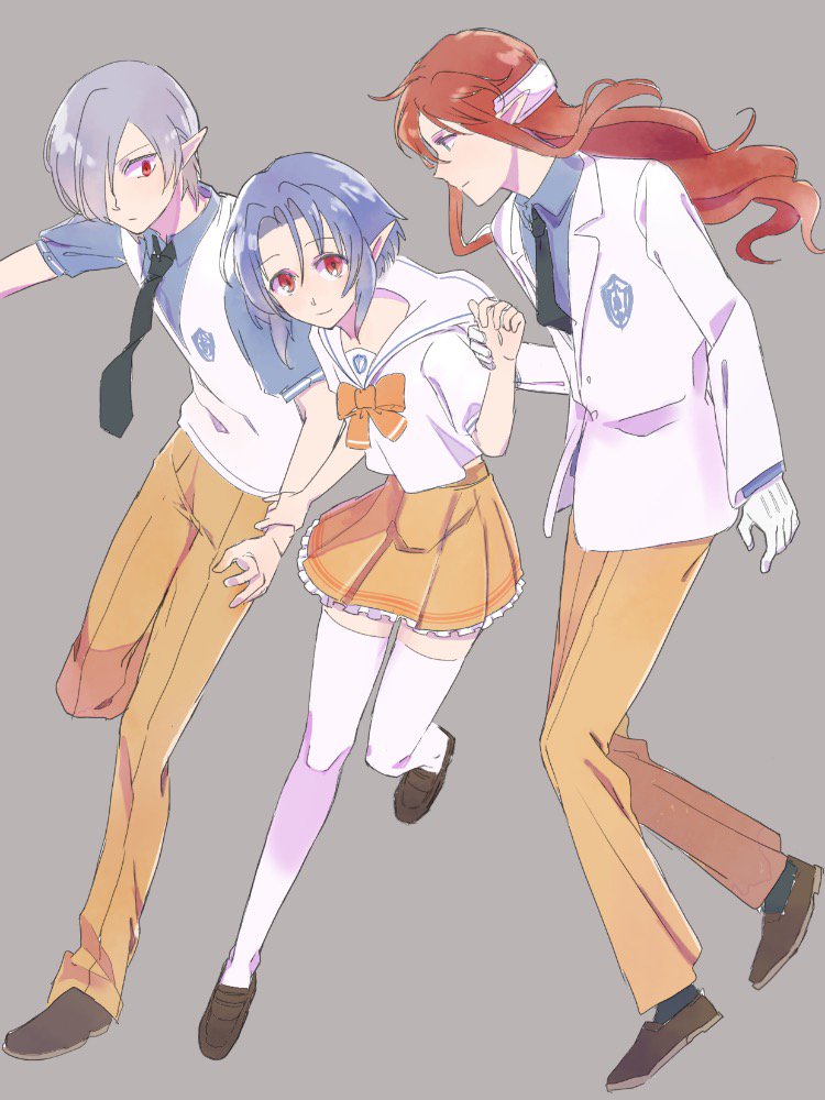 Safebooru - 1girl alternate costume blue hair breasts closed mouth ...