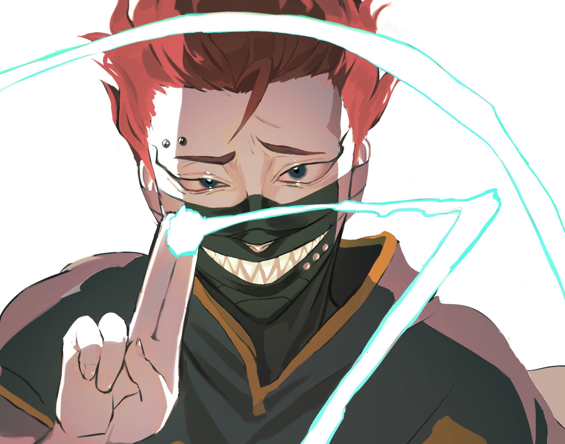 Safebooru - 1boy black clover black mask blue eyes gen me highres ...