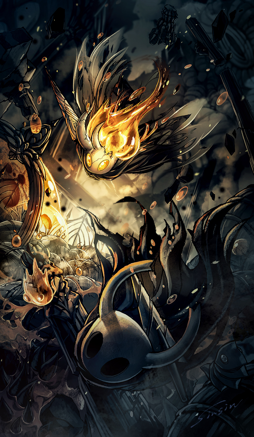 Safebooru - artist name battle broken mask broken vessel (hollow knight ...